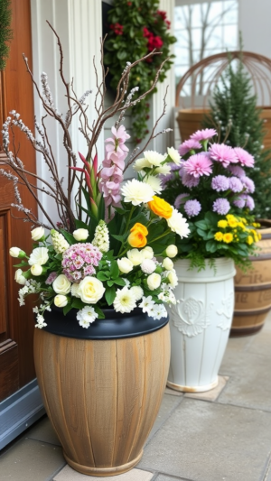 40+ Gorgeous Outdoor Winter Planters to Elevate Your Space