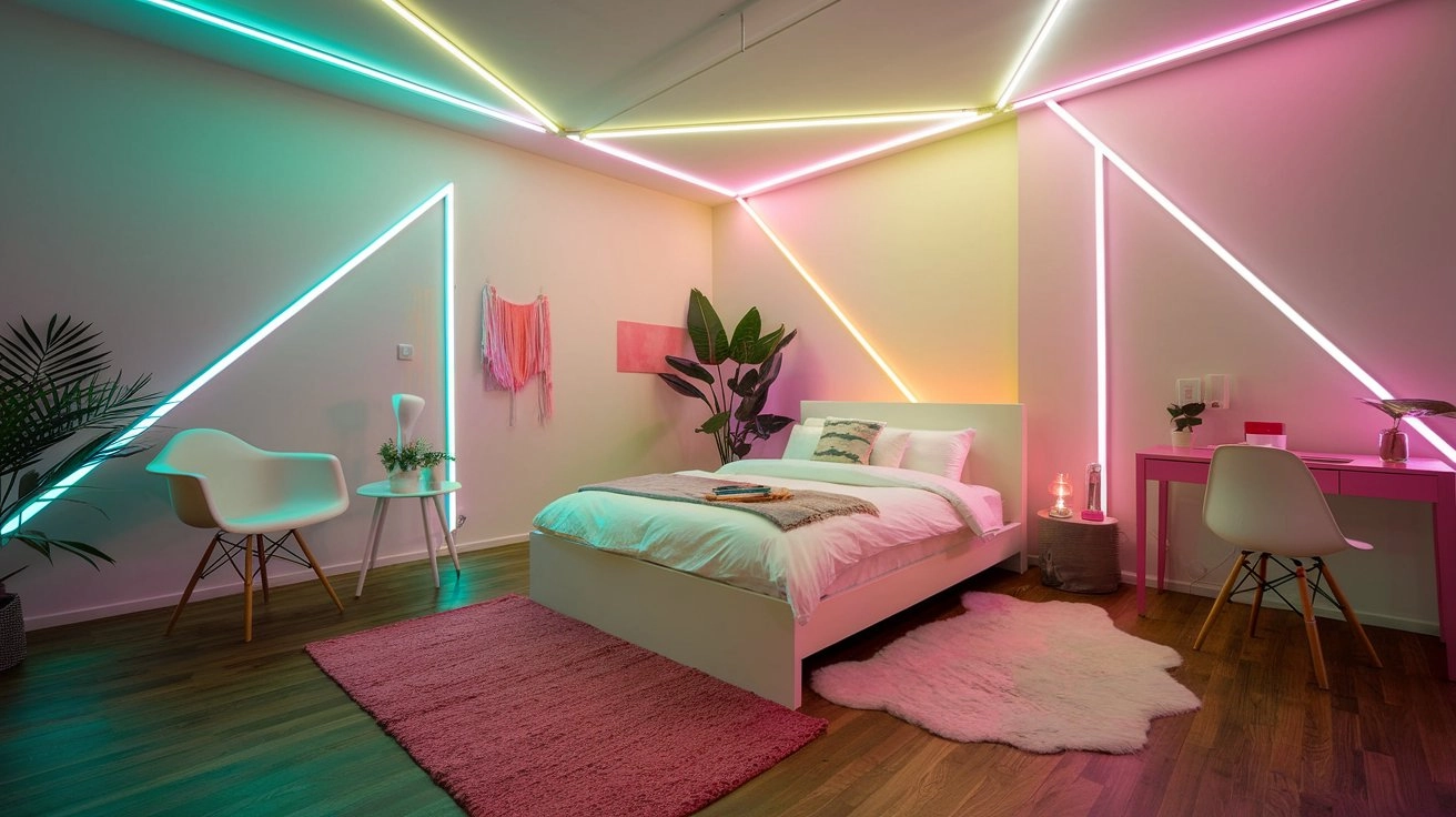25 Vibrant Neon Bedroom Ideas to Brighten Your Space