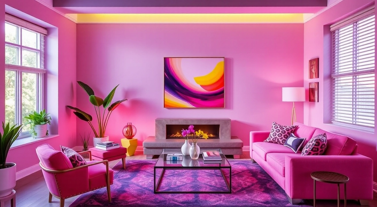 30 Vibrant Neon Living Room Ideas to Brighten Your Space
