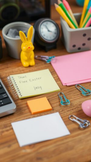 How to Style Your Easter Desk Setup for a Fun, Festive Vibe